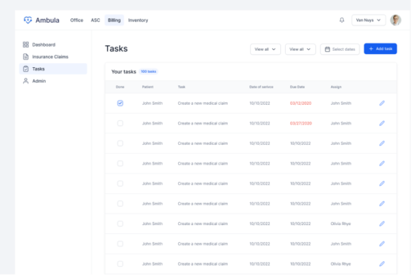 Task Management - Ambula Healthcare
